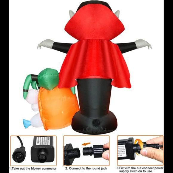 Holiday | 6ft Halloween Inflatable Decoration Vampire Candy Crock ...